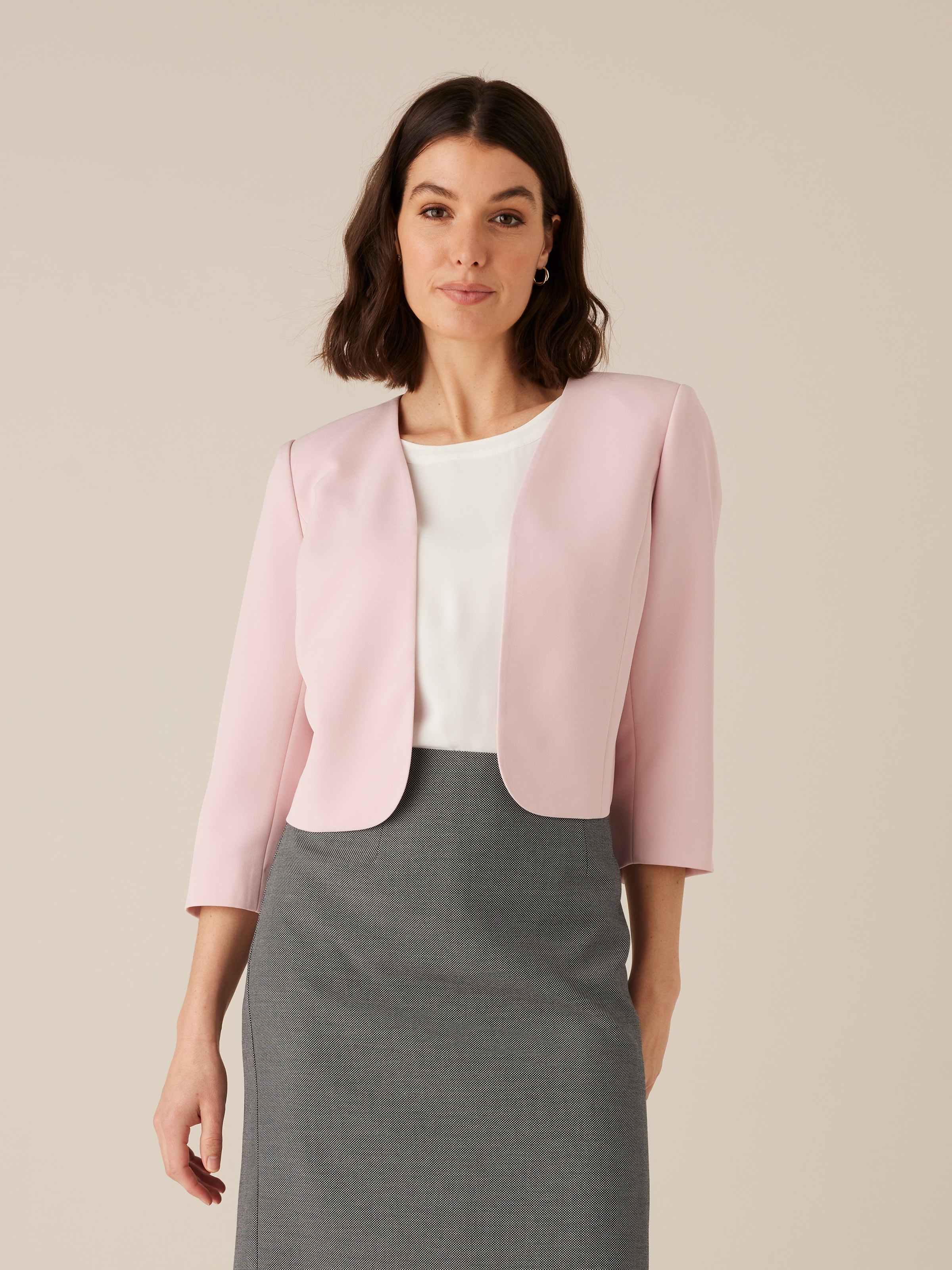 Curved Front Crop Jacket Fairy Dust - JacquiE Online