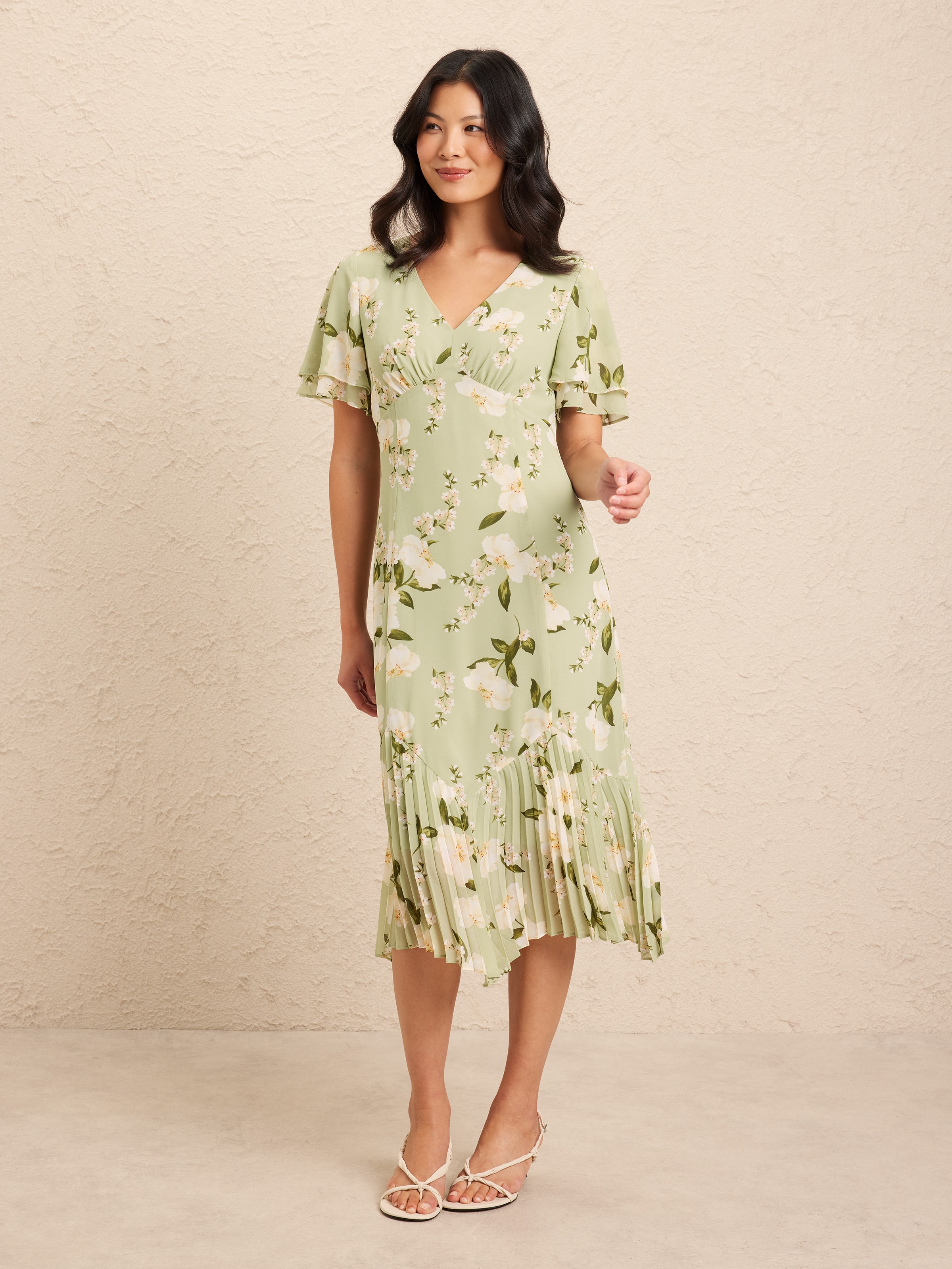 Evie Pleat Hem Dress - JacquiE Online