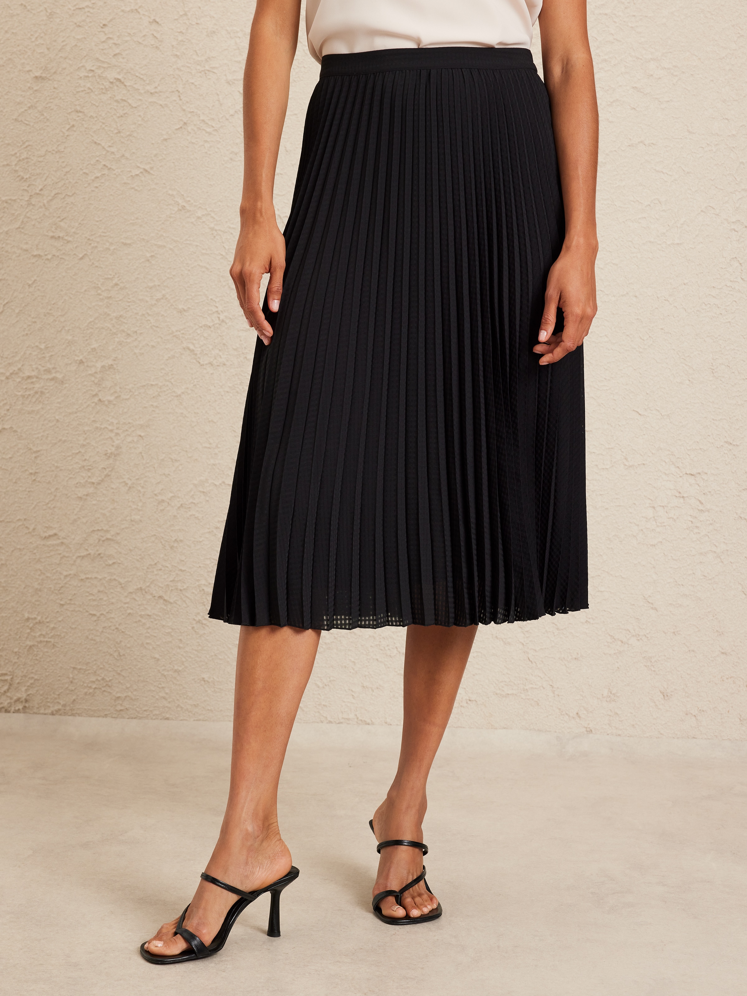 Carrie Check Pleat Skirt - JacquiE Online