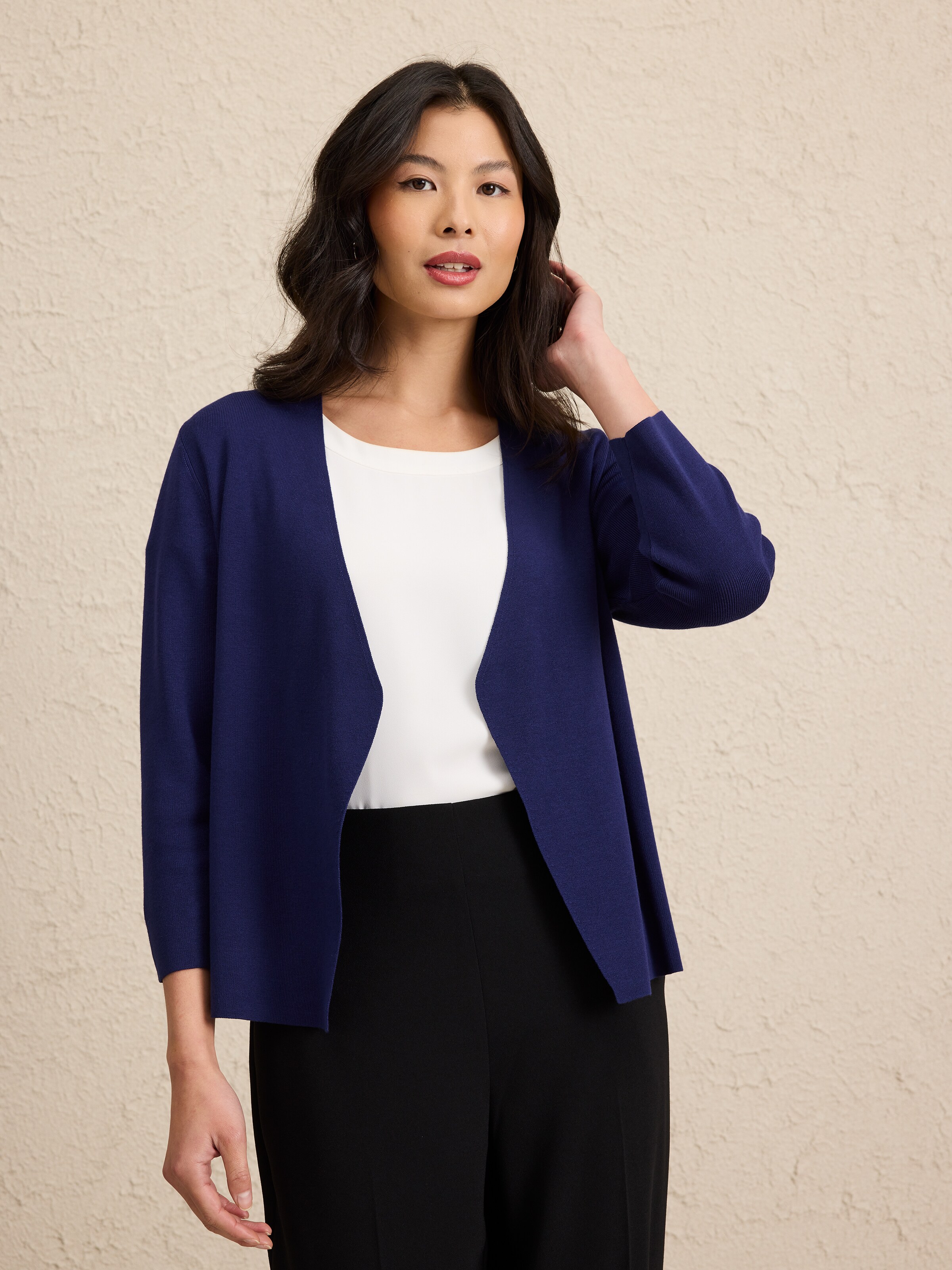 3/4 Ivy Edge To Edge Cardi - JacquiE Online
