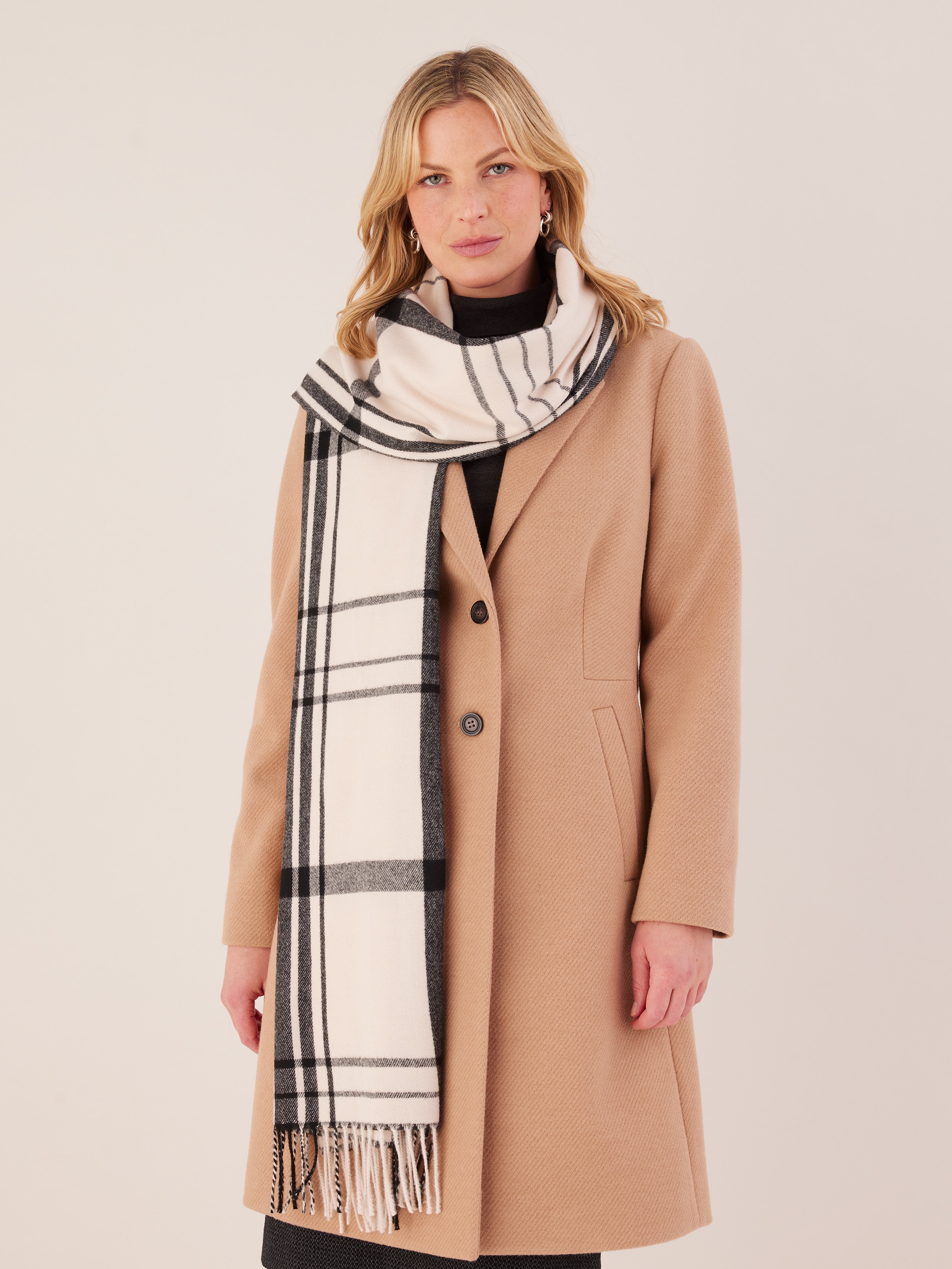 Charlie Check Scarf - JacquiE Online
