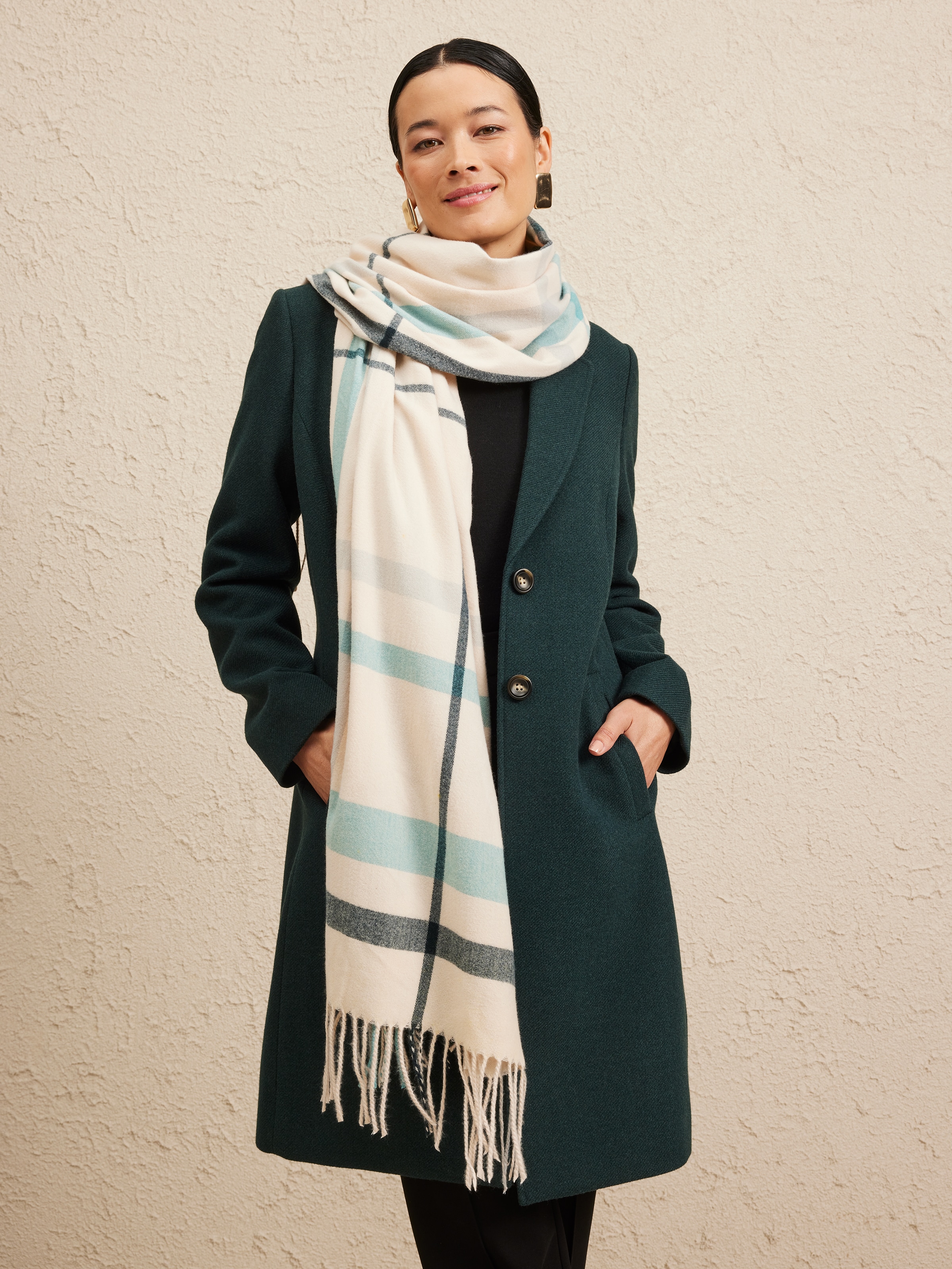 Audrey Check Scarf - JacquiE Online